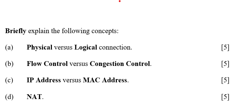 Solved Briefly explain the following concepts: (a) Physical | Chegg.com
