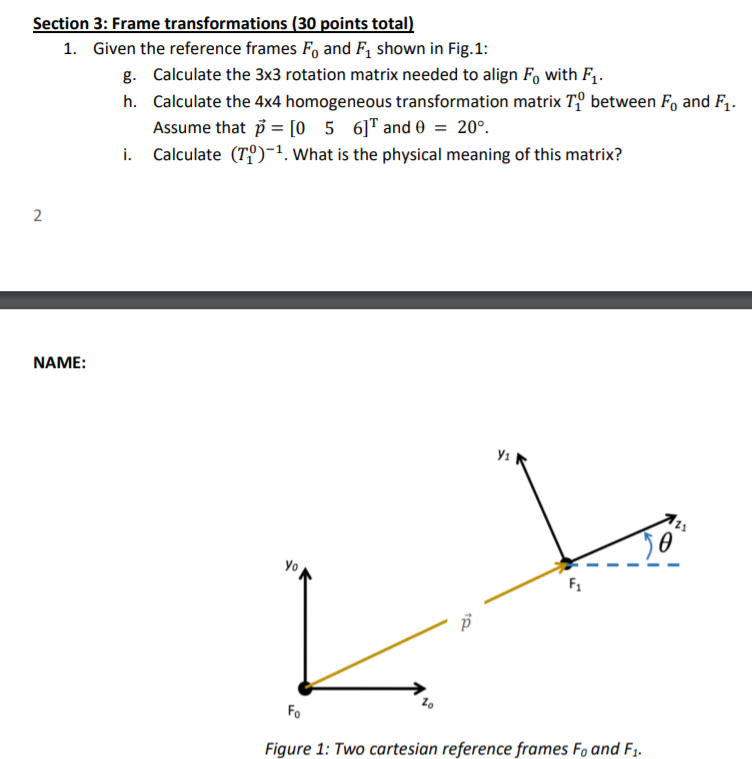 Reference Frame Transformation Matrix - Infoupdate.org