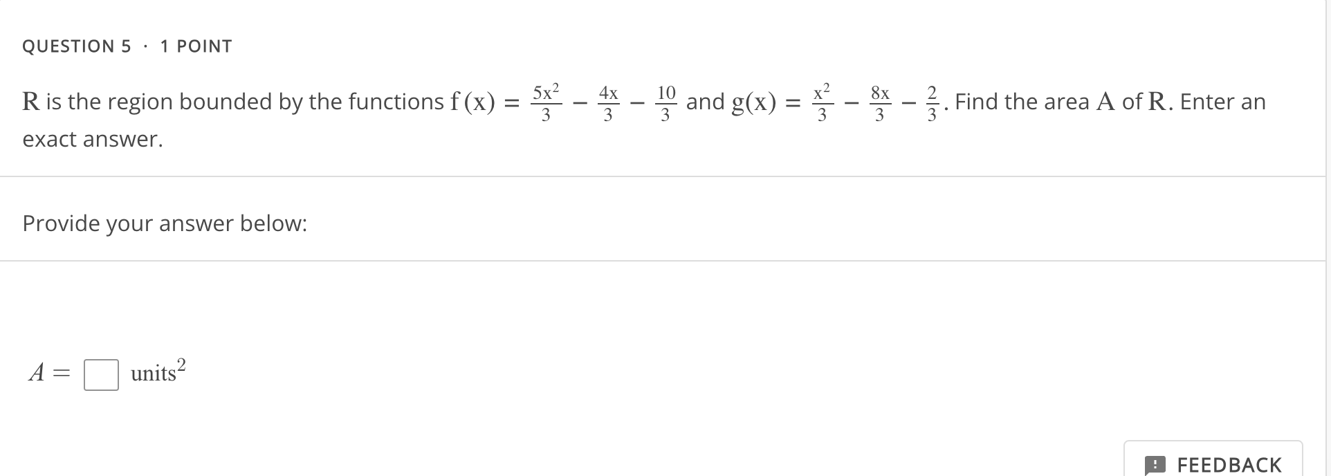Solved R is the region bounded by the functions | Chegg.com