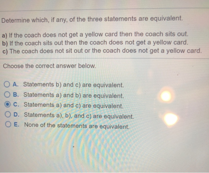 Solved Determine which, if any, of the three statements are | Chegg.com