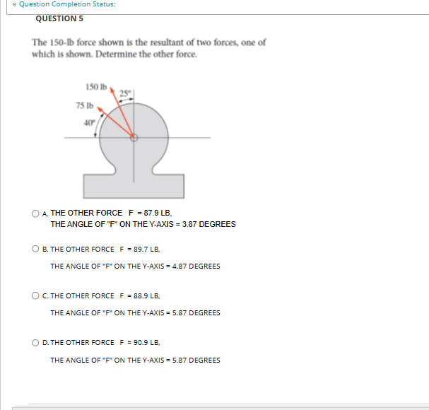 Solved The 150 -lb force shown is the resultant of two | Chegg.com