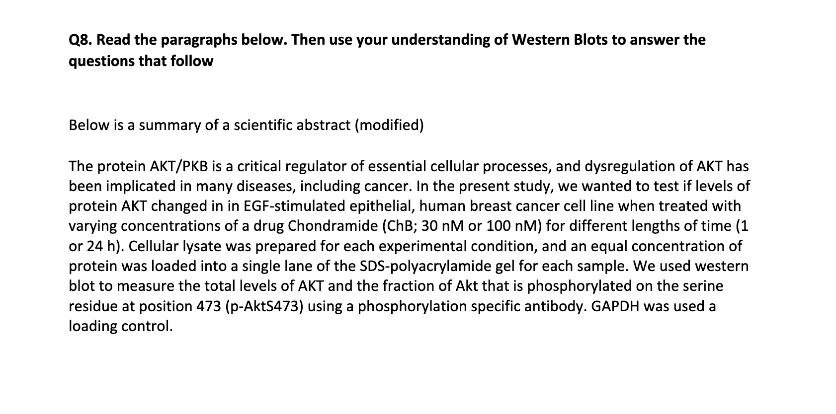 Solved Q8. Read the paragraphs below. Then use your | Chegg.com
