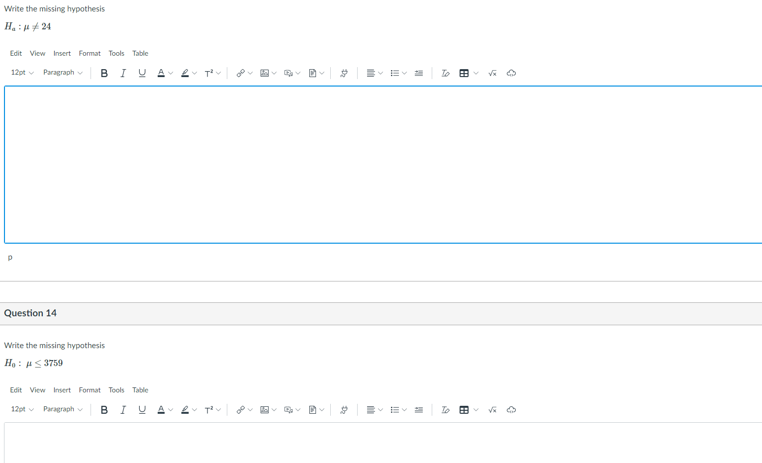 Solved Write the missing hypothesis H:N #24 Edit View Insert | Chegg.com