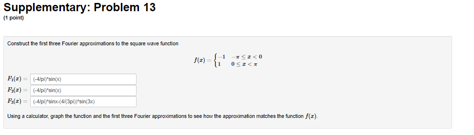 Solved Supplementary Problem 13 1 Point Construct The