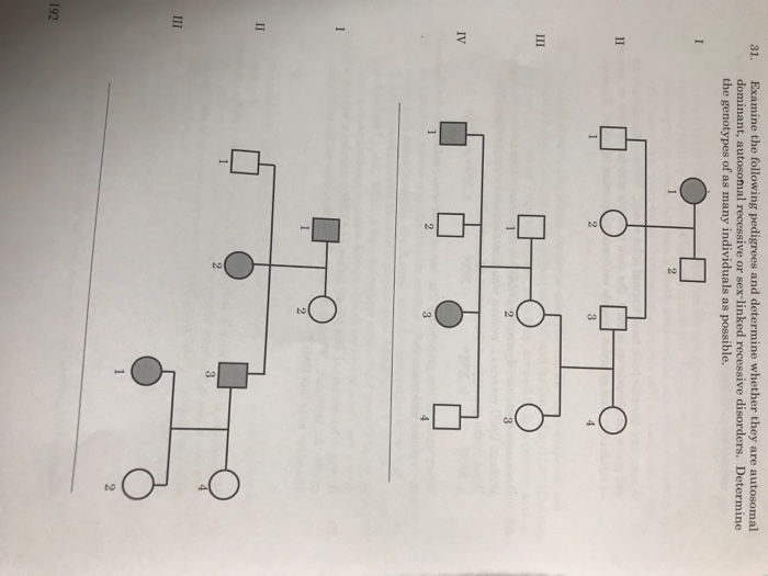 Solved Examine the following pedigrees and determine whether | Chegg.com Solved Examine the following pedigrees and determine whether | Chegg.com