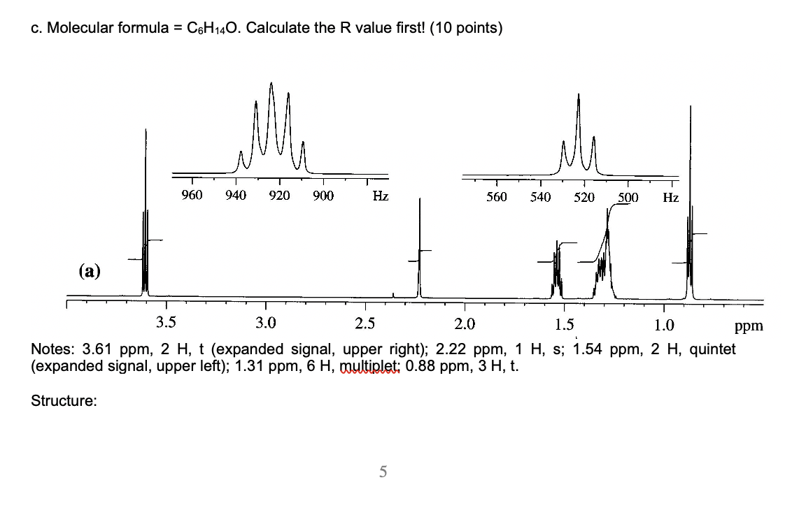 Solved 1H Nuclear Magnetic Resonance (NMR) | Chegg.com