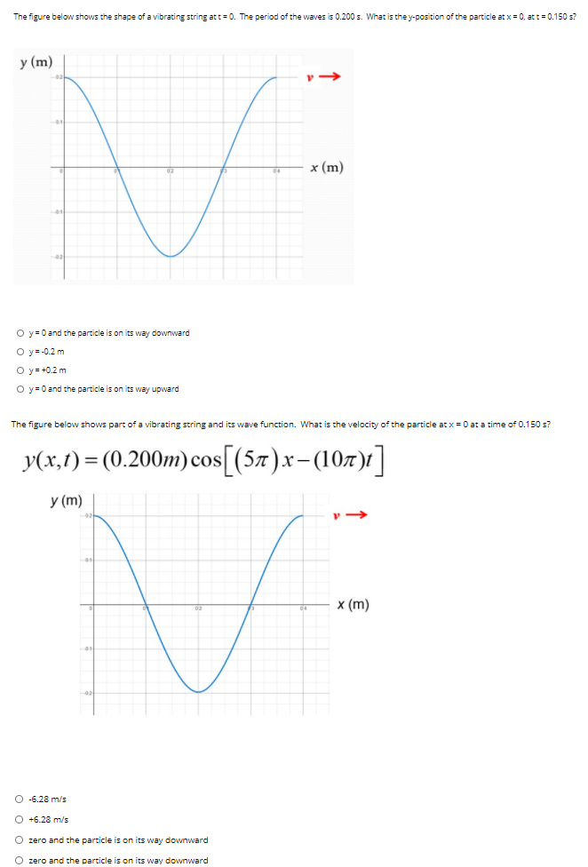 Solved The figure below shows the shape of a vibrating | Chegg.com