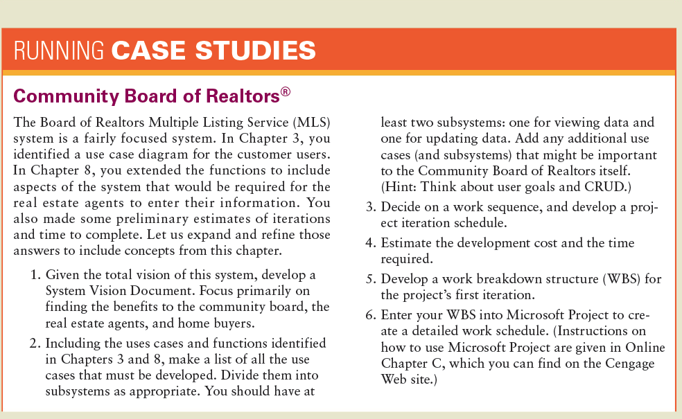 Solved RUNNING CASE STUDIES Community Board of Realtors® The | Chegg.com