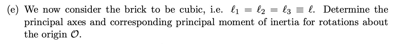 Solved Spinning Brick Consider a rectangular brick with | Chegg.com