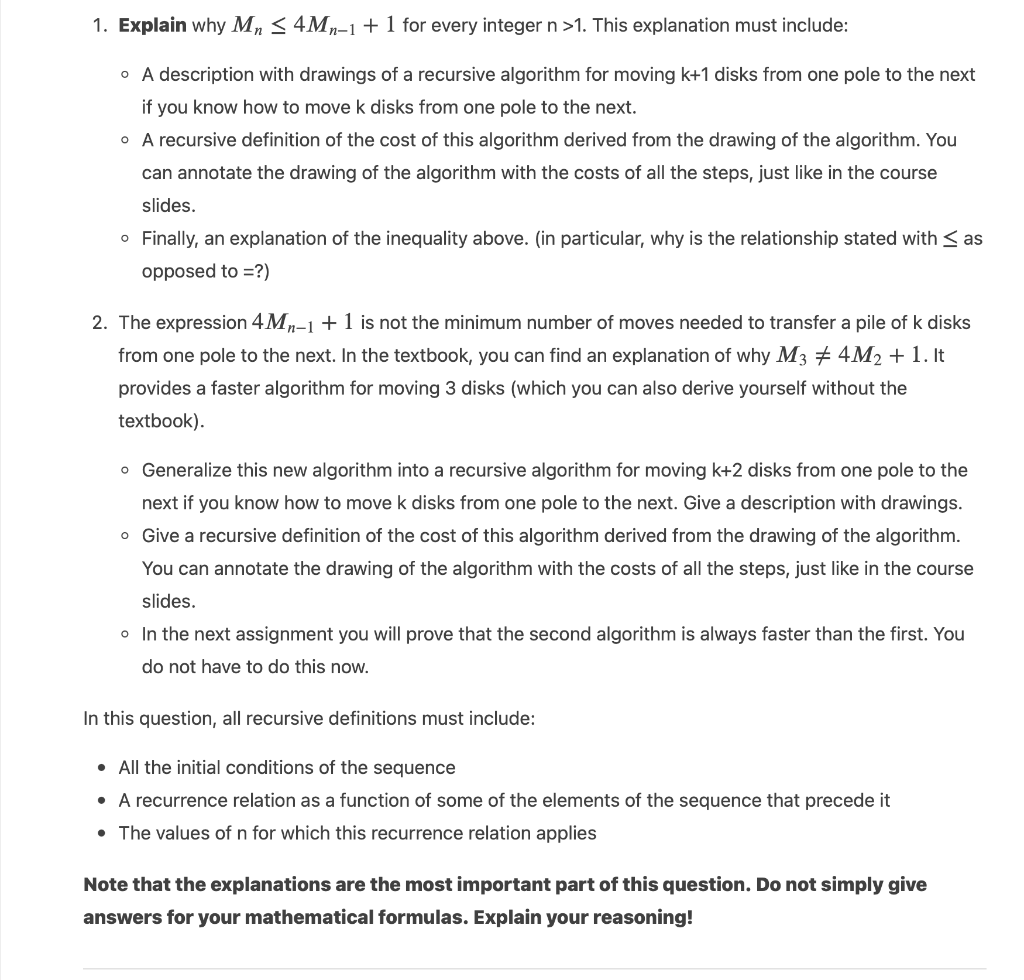 Solved Q1 (10 points) Recursively Defined Sequence #1: | Chegg.com