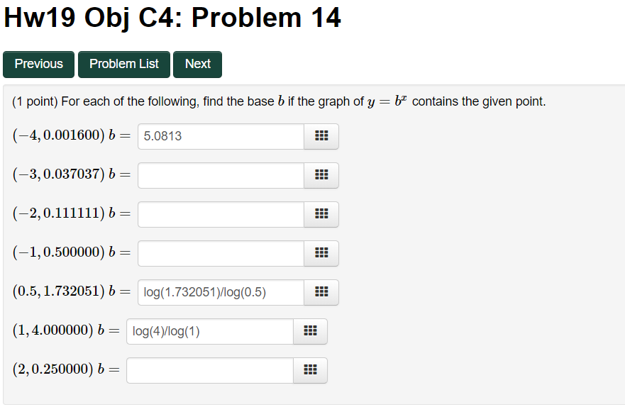 Solved Hw19 Obj C4: Problem 14 Previous Problem List Next 1 | Chegg.com
