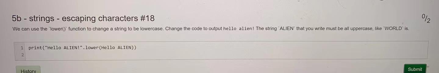 Solved 012 이 2 5b - strings - escaping characters #18 We can | Chegg.com