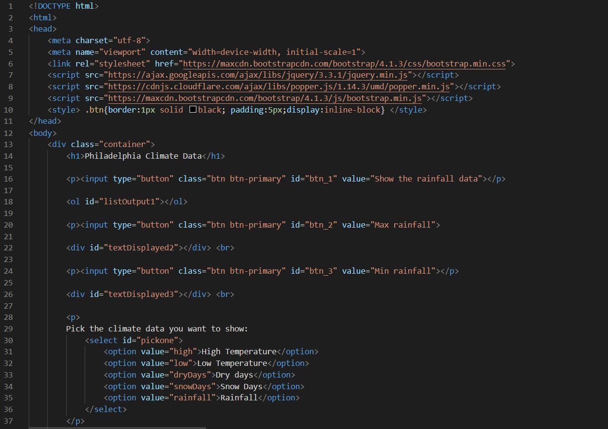 Solved IN JAVASCRIPT. Please finish the code below. Using | Chegg.com