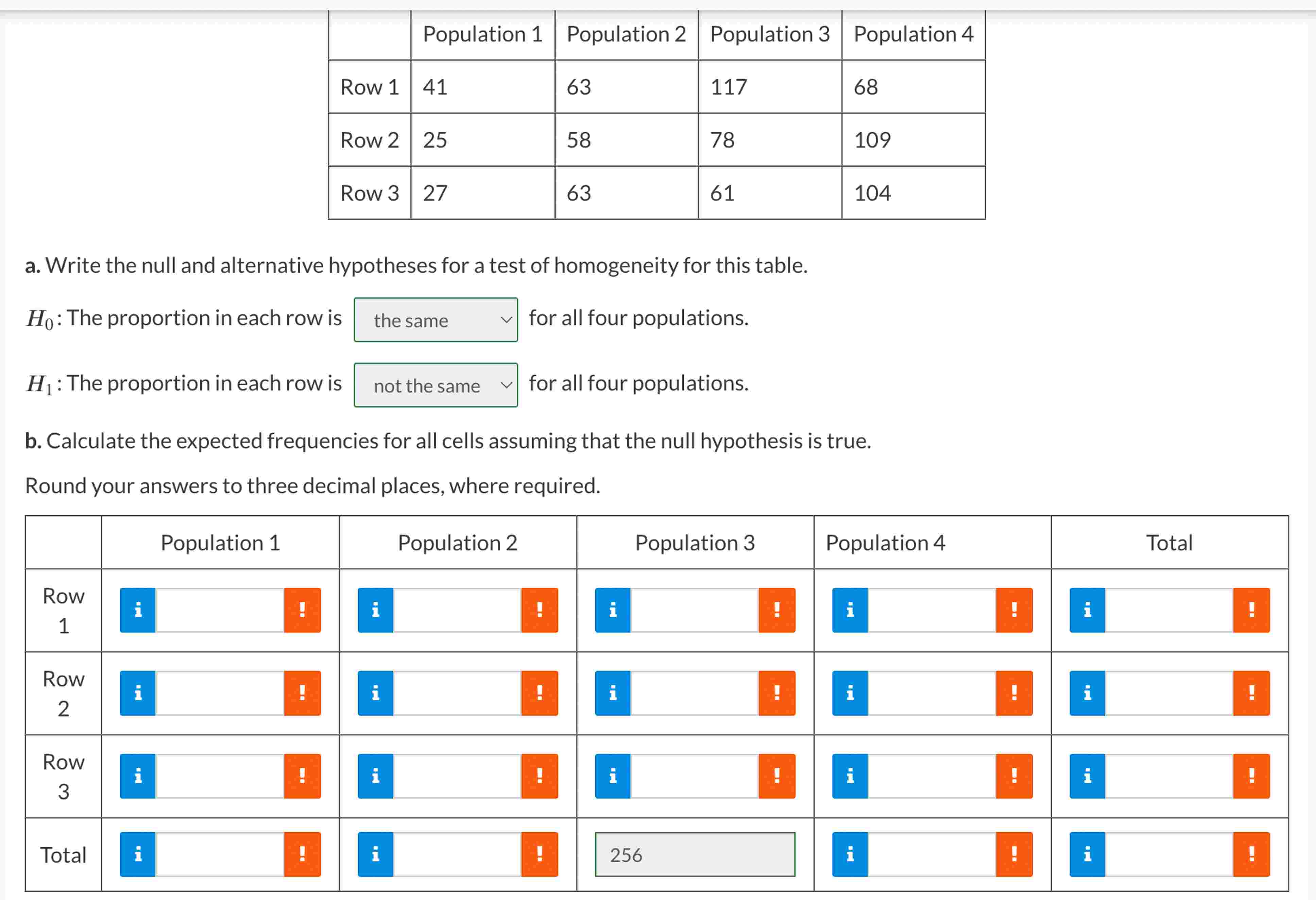Solved a. ﻿Write the null and alternative hypotheses for a | Chegg.com