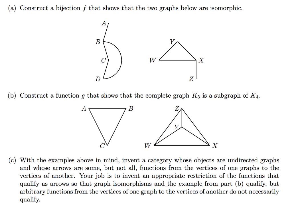 Solved (a) Construct a bijection f that shows that the two | Chegg.com