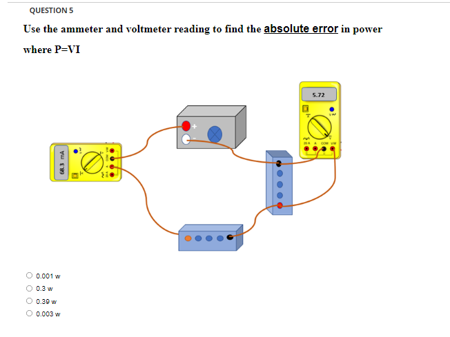 Solved Use the ammeter and voltmeter reading to find the | Chegg.com
