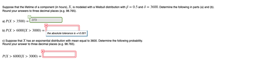 Solved Suppose that the lifetime of a component (in hours), | Chegg.com