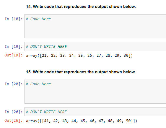 Solved 14. Write code that reproduces the output shown | Chegg.com