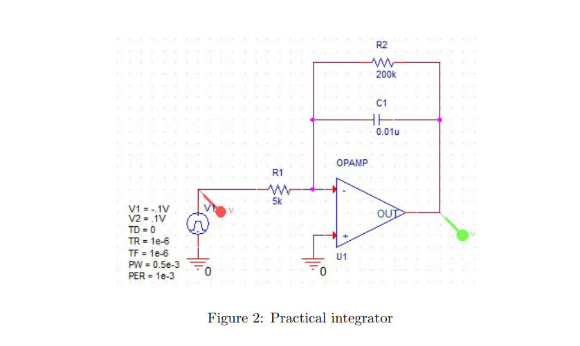 Solved 1.1 Preliminary Work 1. Integrator: The following | Chegg.com