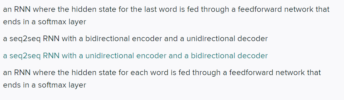 Solved Which kind of RNN architecture would you use for | Chegg.com