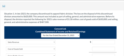Solved A combined statement of income and retained earnings | Chegg.com