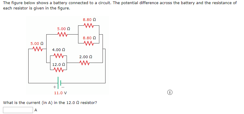 Solved The figure below shows a battery connected to a | Chegg.com