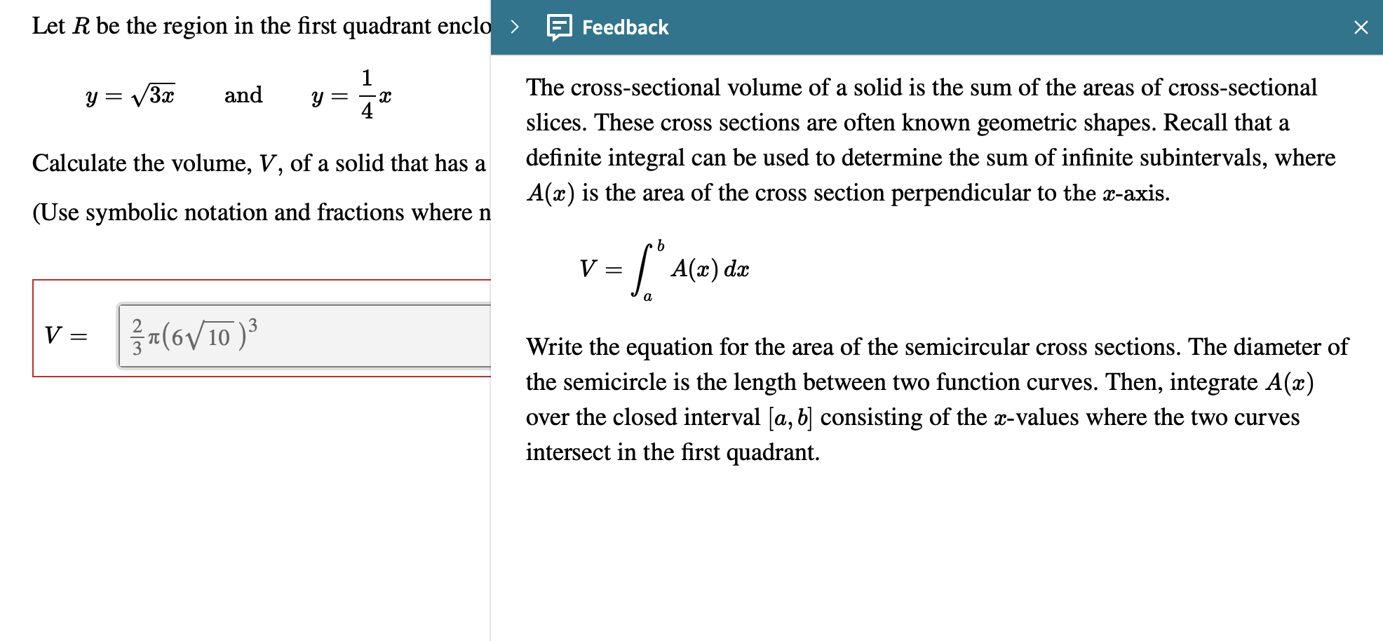 Solved Let R be the region in the first quadrant enclosed by | Chegg.com