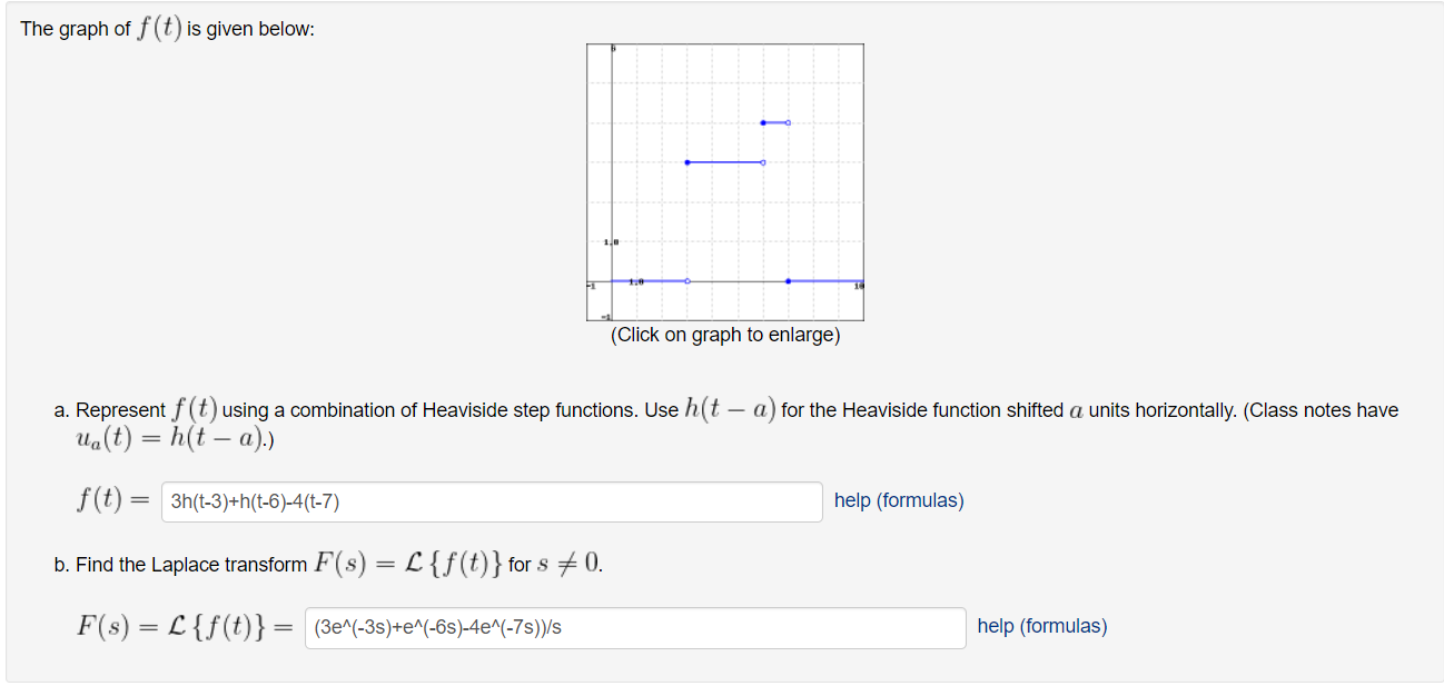 Solved Q x 110 -1 10 The graph of f(t) is given below: 1.0 | Chegg.com