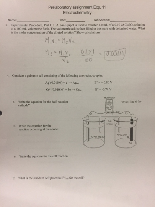 Solved Experimental Procedure, Part C.1, A 1-mL pipet is | Chegg.com