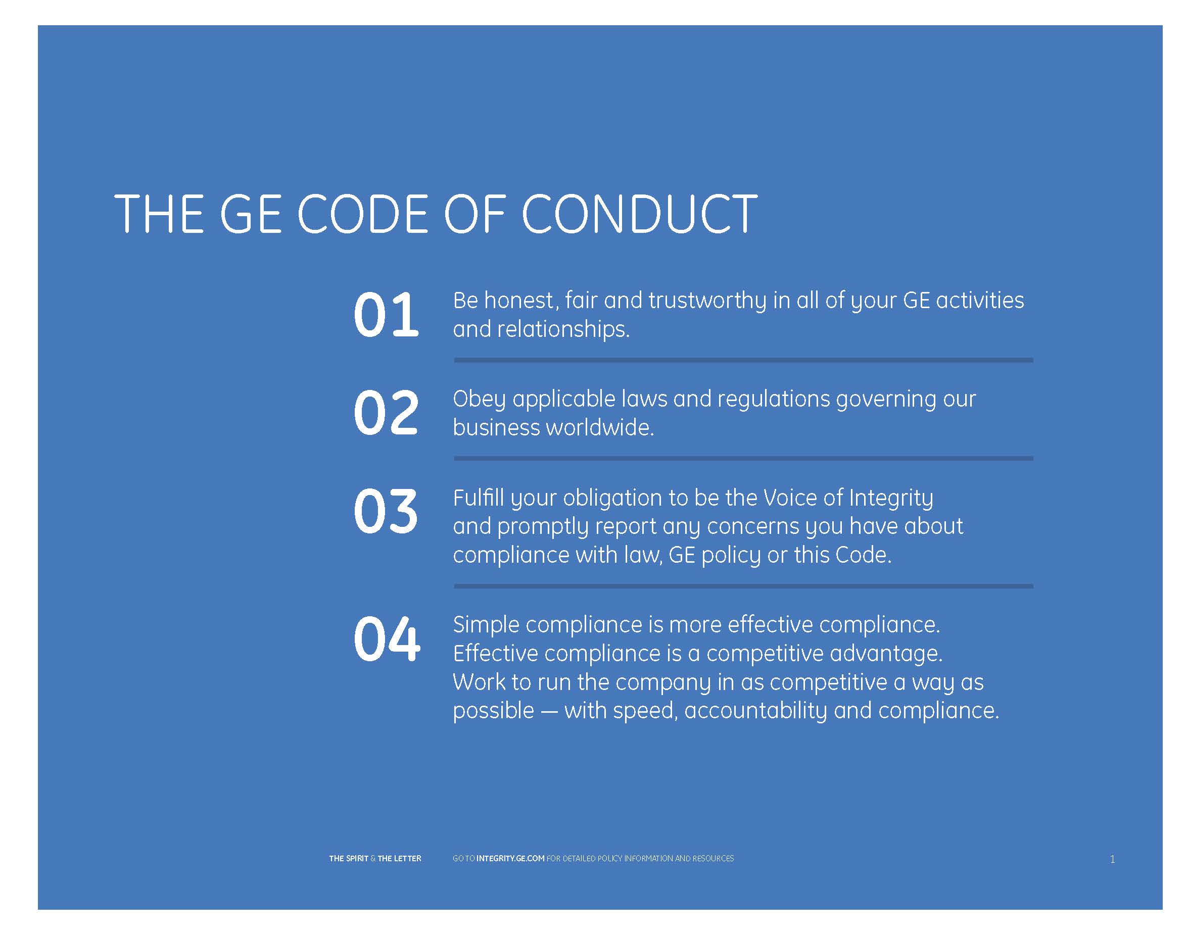 Solved After reading GE’s The Spirit and the Letter in the | Chegg.com