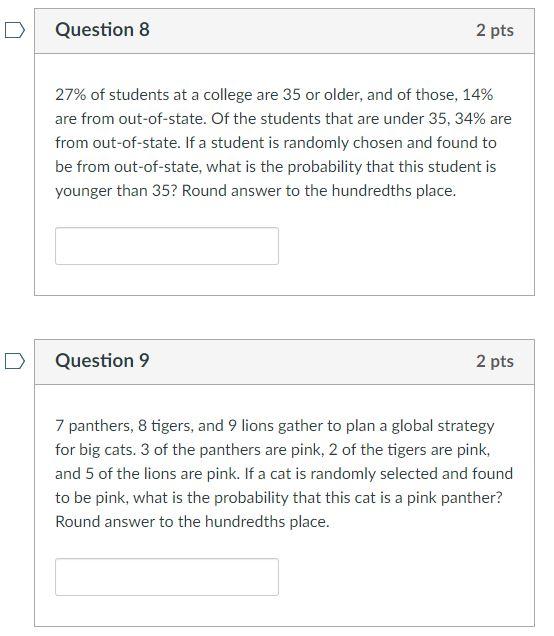 Solved 27% of students at a college are 35 or older, and of | Chegg.com