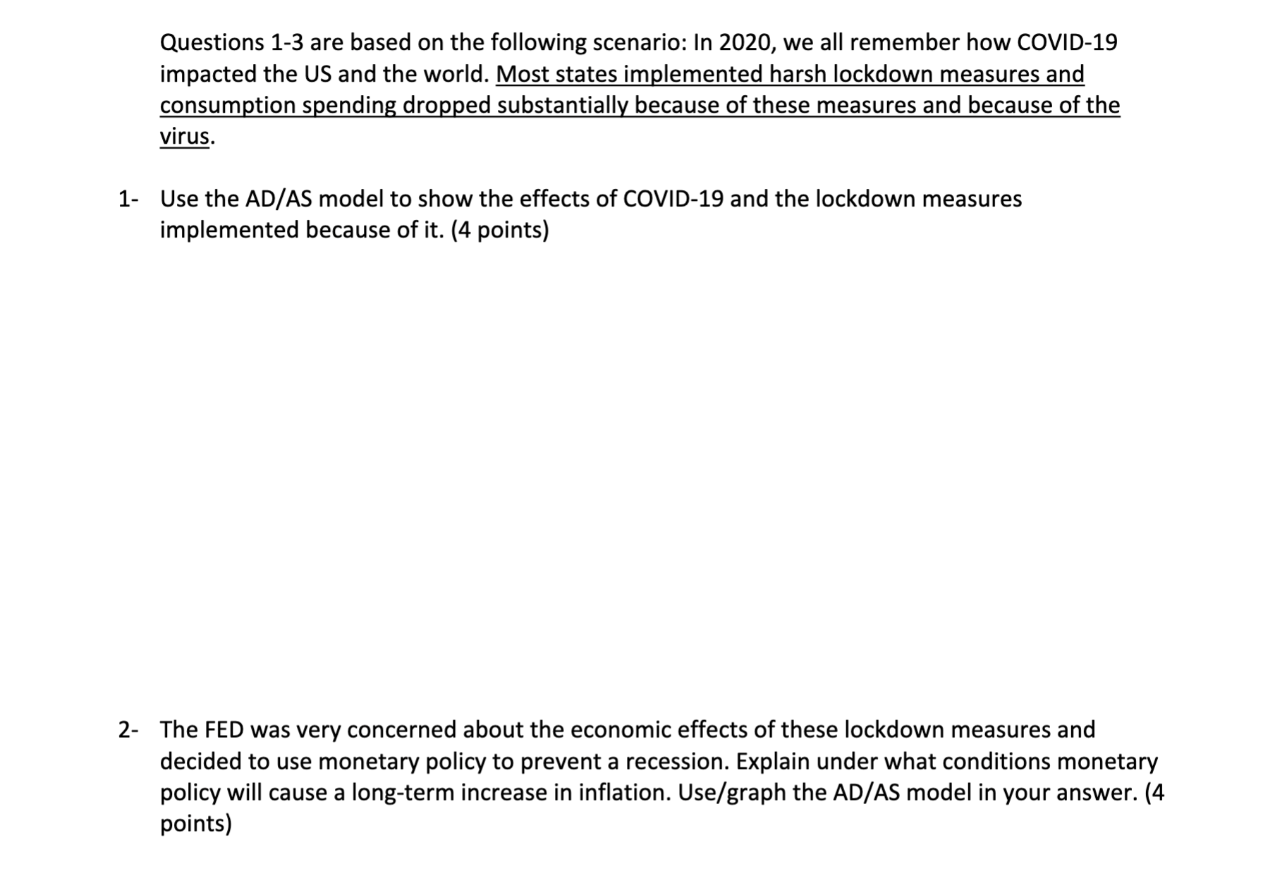 Solved Questions 1-3 are based on the following scenario: In | Chegg.com