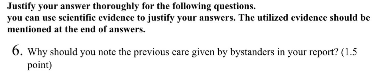Solved Justify your answer thoroughly for the following | Chegg.com