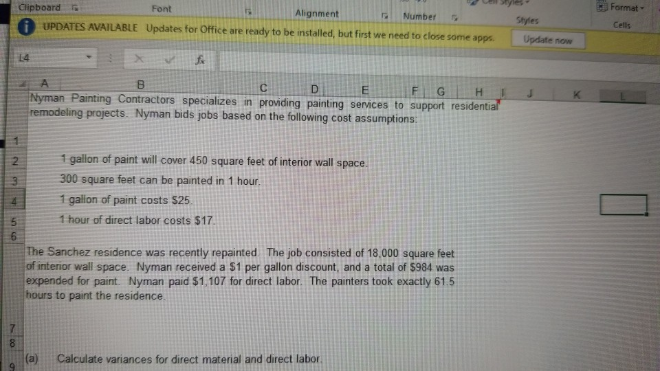 Solved Clipboard r Font Format Alignment Number Styles | Chegg.com