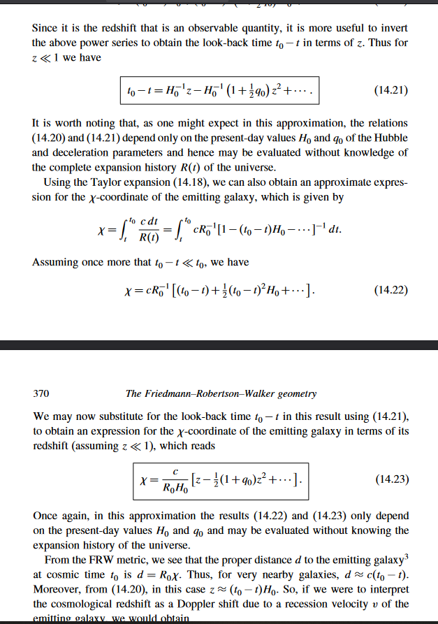 Solved Since it is the redshift that is an observable | Chegg.com