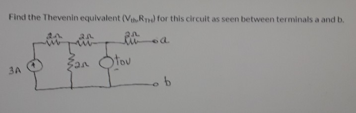 Solved Find the Thevenin equivalent (Vth RTH) for this | Chegg.com Solved Find the Thevenin equivalent (Vth RTH) for this | Chegg.com