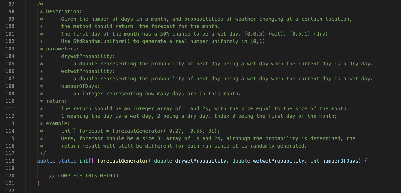 Solved A weather generator produces a "synthetic" time | Chegg.com