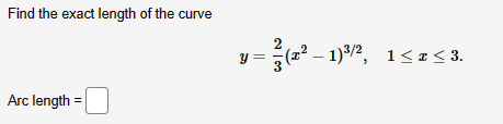 Solved Find the exact length of the curve | Chegg.com
