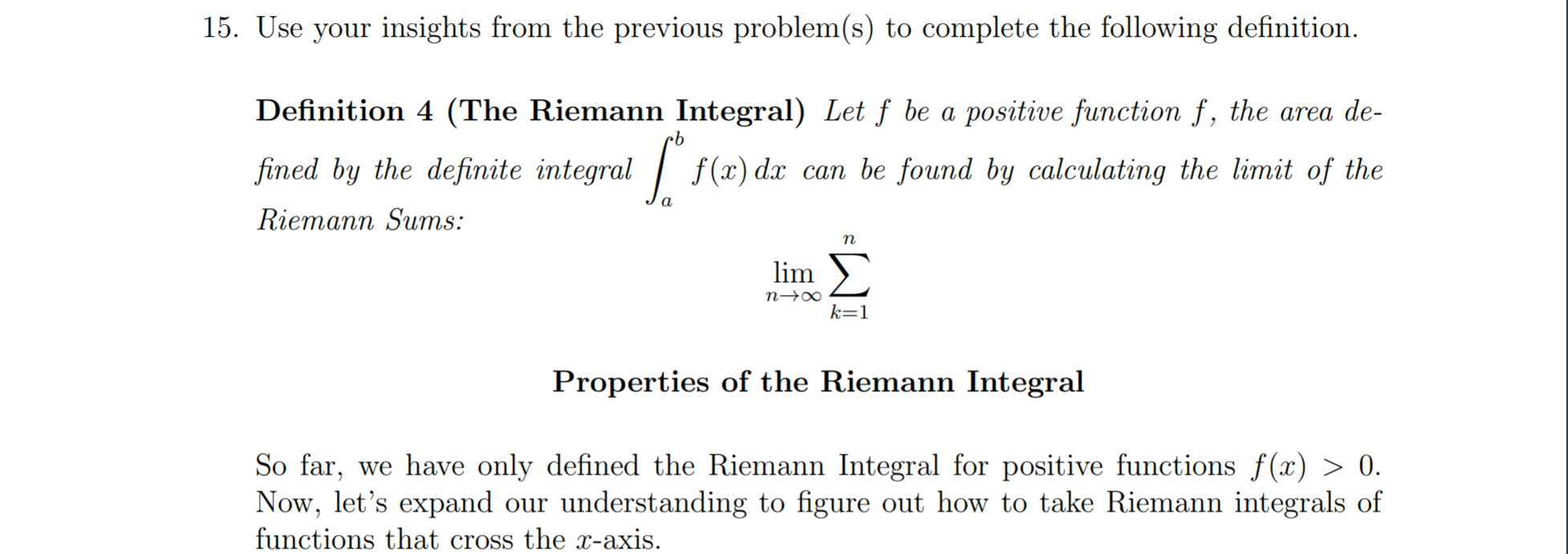 Solved 15. Use your insights from the previous problem(s) to | Chegg.com
