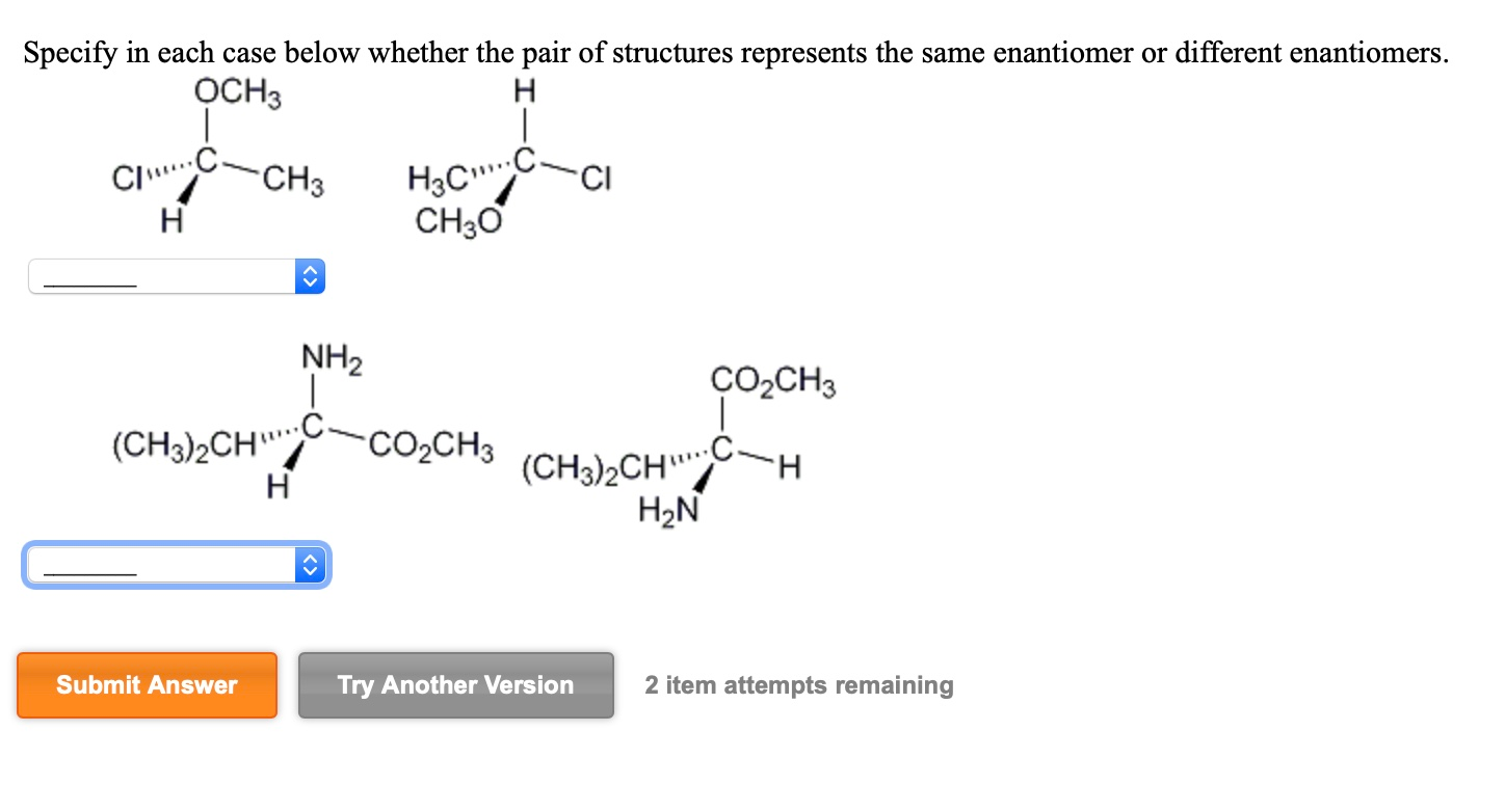 Solved Specify in each case below whether the pair of | Chegg.com