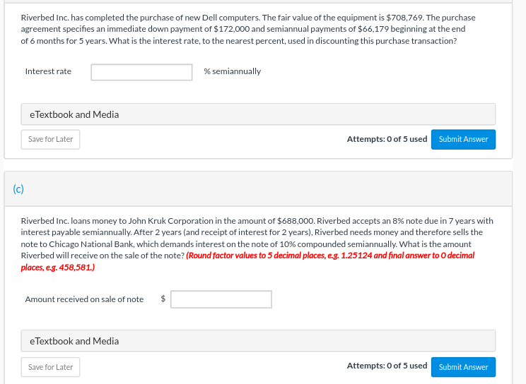 Solved Riverbed Inc. has completed the purchase of new Dell | Chegg.com