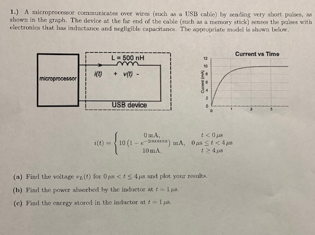 Solved 1.) A microprocessor communicates over wires (such as | Chegg.com