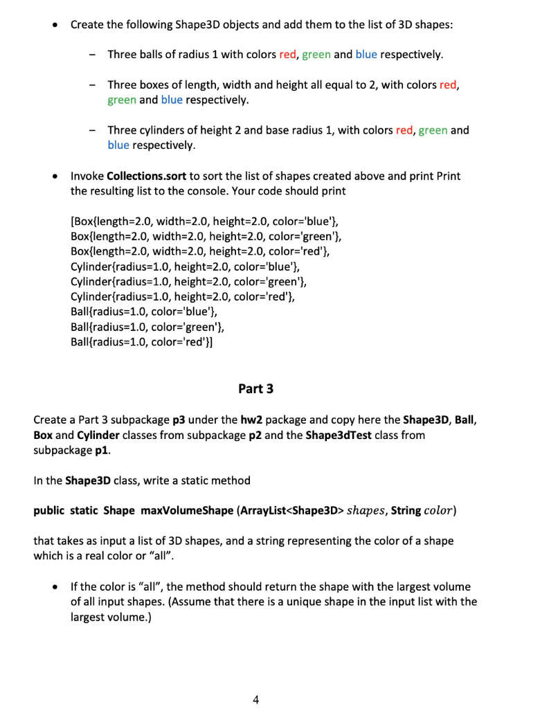 Solved To start, create a package hw2 for the assignment | Chegg.com