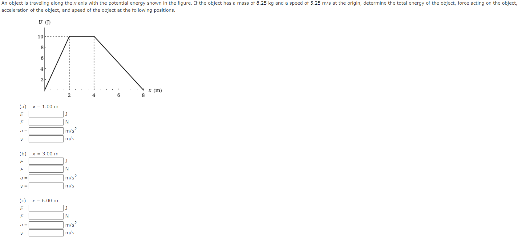 Solved Acceleration Of The Object And Speed Of The Object