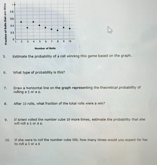 Solved Estimate the probability of a roll winning this game | Chegg.com