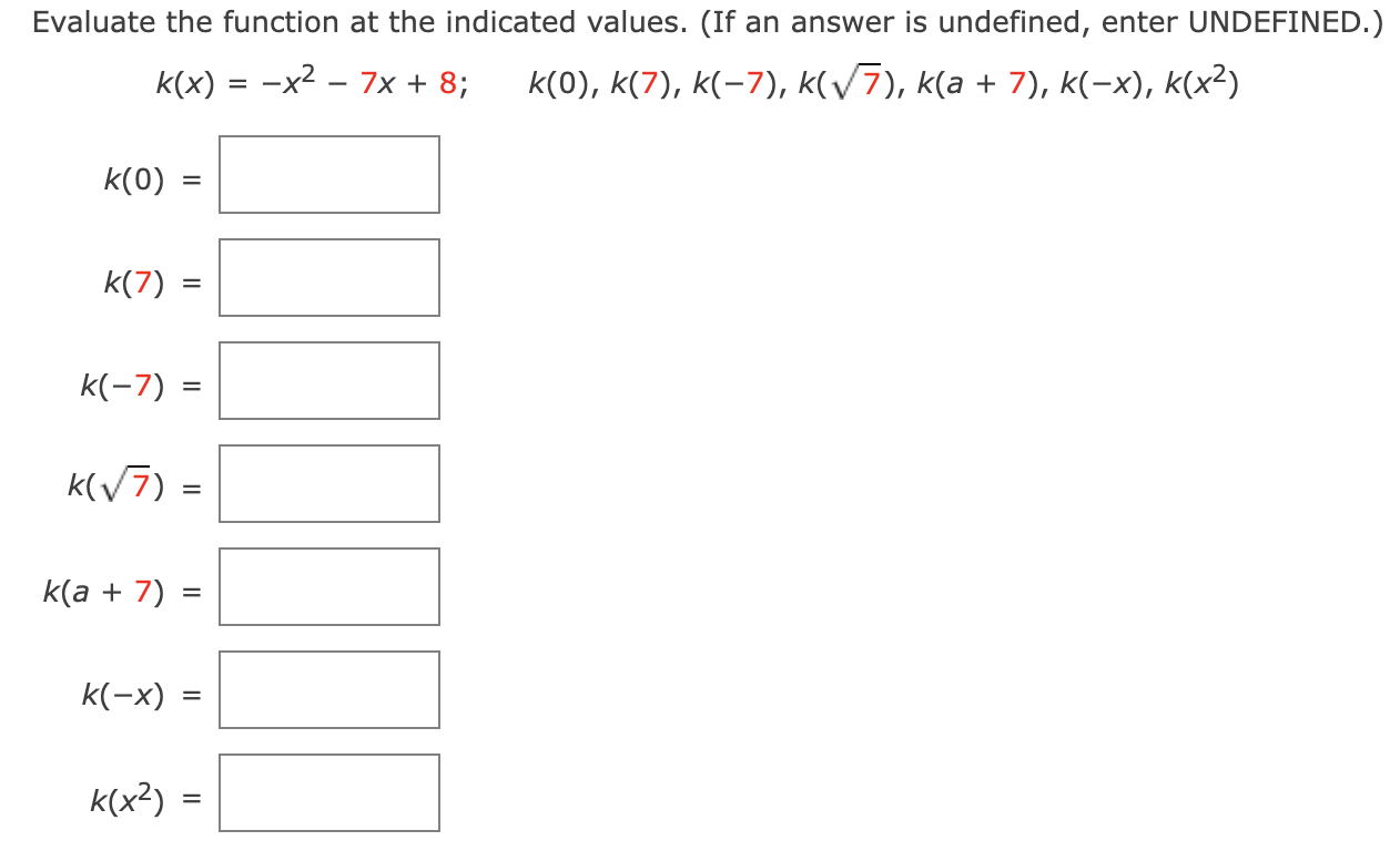 Solved Evaluate The Piecewise Defined Function At The
