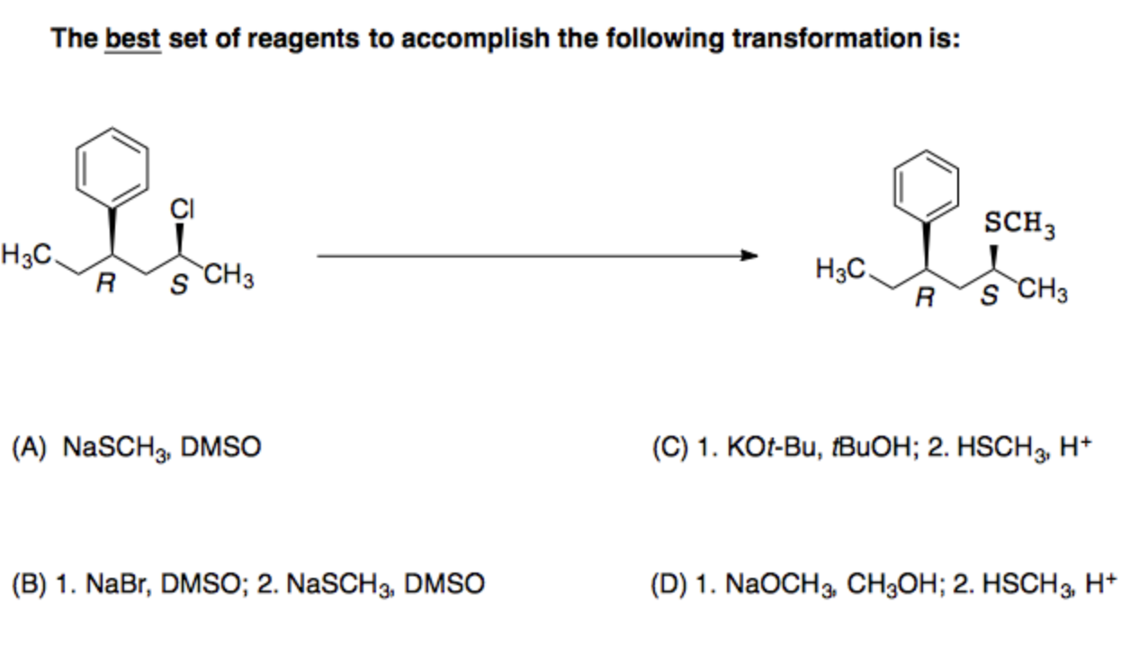 Solved The best set of reagents to accomplish the following | Chegg.com