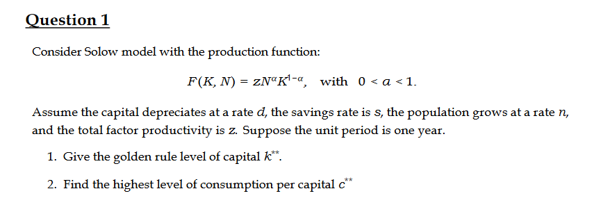 Solved Question 1 | Chegg.com