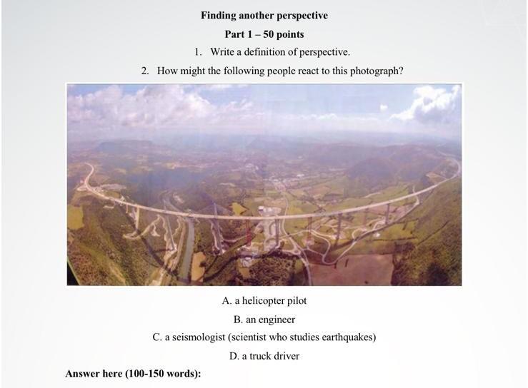Solved Finding another perspective Part 1 - 50 points 1. | Chegg.com