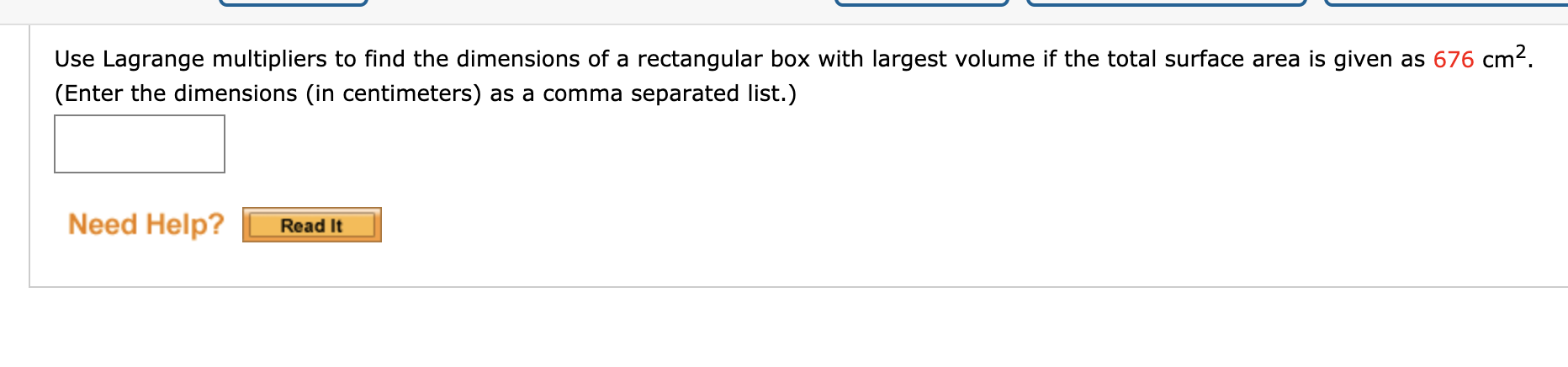 Solved Use Lagrange multipliers to find the dimensions of a | Chegg.com